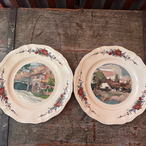 Obernai | Dining | French Decorative Plates With Scenic Design From ...